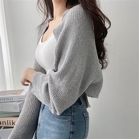 가볍게 걸치는 썸머 볼레로 크롭 가디건