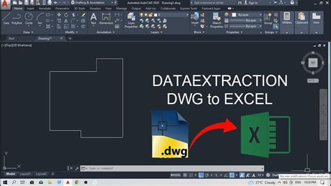 Data Extraction Command In Autocad Cadcamautocad Youtube