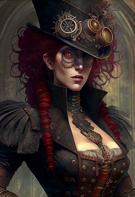 Scarlett Witch In 2023 Steampunk Illustration Steampunk Artwork
