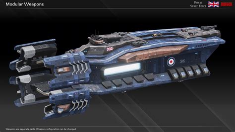Spaceship Rsf Somerset Class Destroyer