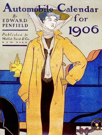 Edward Penfields Automobile Calendar For 1906 Giclee Print Edward
