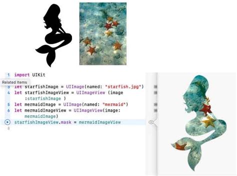 作業 利用 Uiview 的 Mask 設計特別形狀的圖片 作業1：1張 Mask，融合1張照片 By Mia Lee 彼得潘的