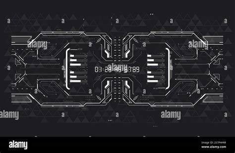 Abstract Digital Technology Futuristic Hud Fui Virtual Interface Infographic Elements