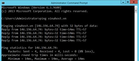 Hướng Dẫn Cách Sử Dụng Ping Và Tracert Tracepath Vinahost