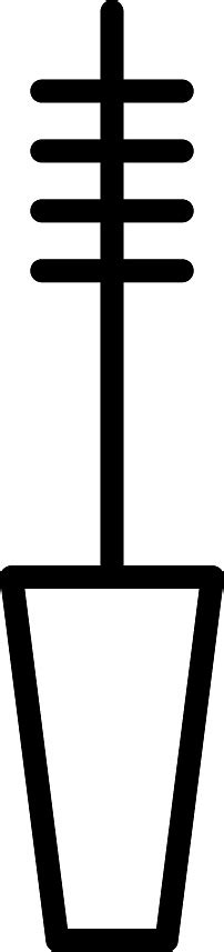 메이크업 브러쉬 광고에 대 한 벡터 아이콘입니다 책 상점 상점에 적합합니다 미니멀한 윤곽선 스타일로 편집 가능한 획 디자인 기호 날씬한에 대한 스톡 벡터 아트 및 기타