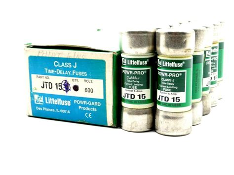 NEW JTD LITTELFUSE TIME DELAY FUSES VOLT JTD SB Industrial Supply Inc