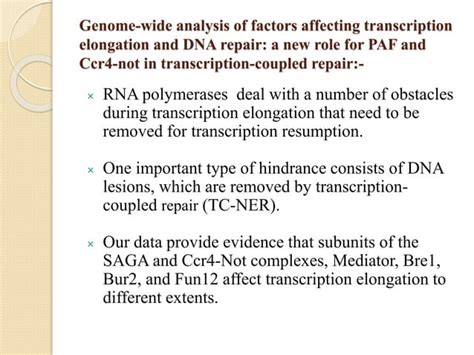 Factors Affecting Transcription Ppt