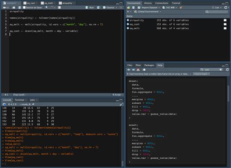 스터디r Reshape2패키지cast함수