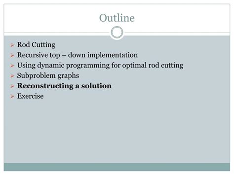Ppt Algorithms Chapter 15 Dynamic Programming Rod Powerpoint