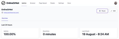 pausing uptime checks onlineornot