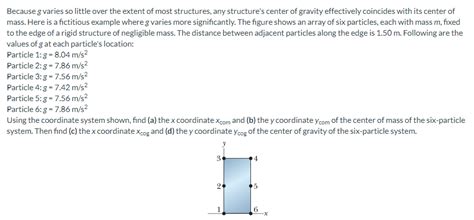 solved particle 5 g 7 56ms2particle 6 g 7 86ms2using the