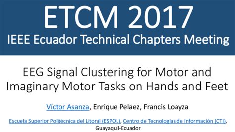 pdf ⭐⭐⭐⭐⭐ eeg signal clustering for motor and imaginary motor tasks on hands and feet