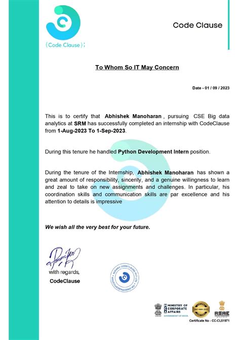 Abhishek Manoharan On Linkedin Connections Codeclause Internship2023 Pythondevelopmentintern