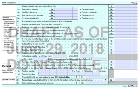 2018 Form 1040 Instructions Tax Table Cabinets Matttroy