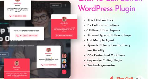 Fire Call Wordpress Click To Call Button Plugin Wp Plugins Ft Button And Plugin Envato