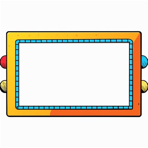Premium Vector Rectangle Shape Colorful Frame