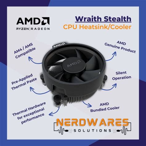 Amd Wraith Stealth Cooler Am Socket Cpu Heatsink Fan Lazada Ph