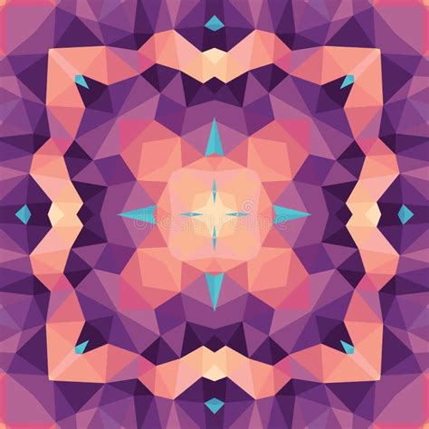 Abstract Geometric Background Seamless Pattern Design Mosaic Decorative Structure Vector