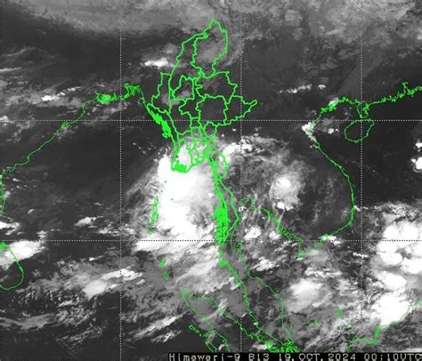 မြန်မာနိုင်ငံတောင်ပိုင်းနှင့် မြစ်ဝကျွန်းပေါ်ဒေသများတွင် ၂ ရက်အတွင်း လေပြင်းတိုက်ပြီး မိုးထစ်ခ