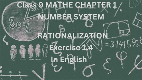 Number System Class 9 Maths Chapter 1 Rationalization Exercise 1 4 Youtube