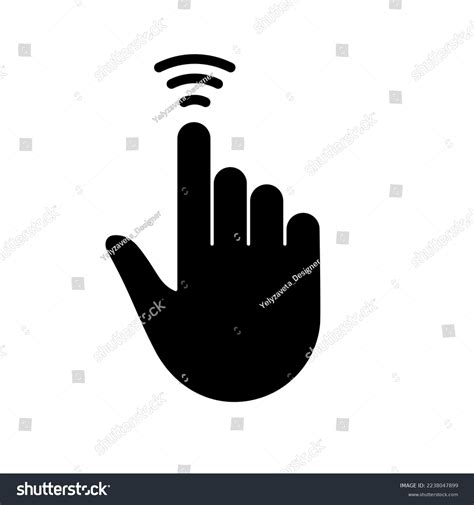 Cursor Hand Computer Mouse Silhouette Icon Stock Vector Royalty Free 2238047899 Shutterstock