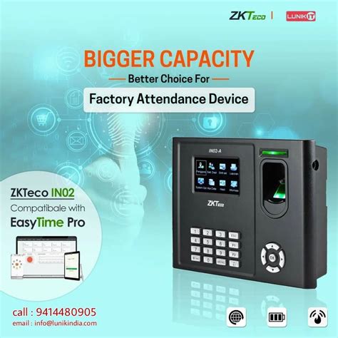 Zkteco In02 A Fingerprint Biometric Attendance System At ₹ 14000 Piece Zkteco Time Attendance