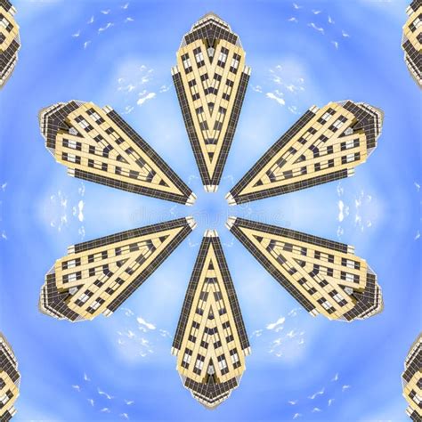 Angular Shapes Of Buildings In Apartment Photo Stock Illustration