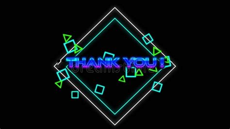 Animation Of Digital Thank You Text With Graphical Triangular And