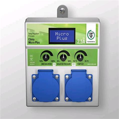 Control System TECHGROW CLIMA MICRO PLUS X A NEGATIVE PRESSURE SENSOR NOT INCLUDED