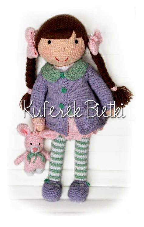 Kuferek Bietki Ayla Lalka Na Szydełku Ayla Gehäkelte Puppe