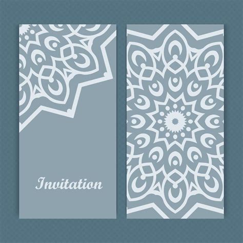 Mandala Invitation Card Design Floral Card Template Design Ornate Date Invitation Card 11376430