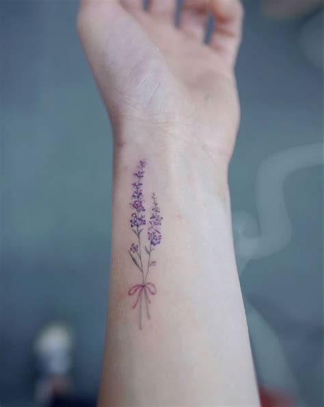 Lavender Flower Tattoo Designs