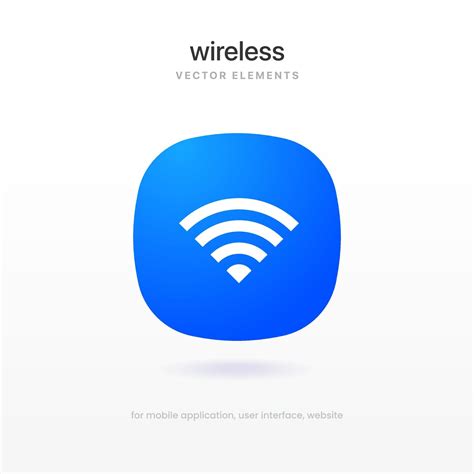 3d Wifi Icon Web Push Vector Wi Fi Hotspot Signal Sign Wireless Icon Wifi Internet Sign