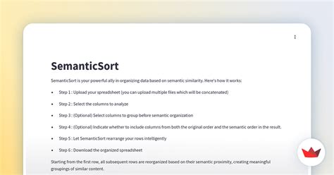 Introducing Semanticsort Organize Your Spreadsheets With Semantic