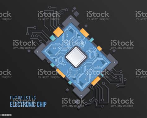 기술 계획 원입니다 하이테크 회로 보드 벡터 일러스트입니다 추상 미래 칩 가리기에 대한 스톡 벡터 아트 및 기타 이미지 가리기 개념 건설 산업 Istock