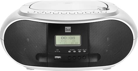 Dual Dab P 170 Radio Cd Player Dab Fm Aux Bluetooth Cd Usb Battery Charger Silver Black