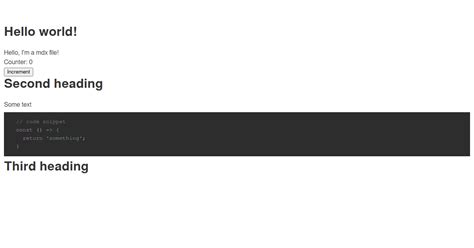 Mdx Example Codesandbox