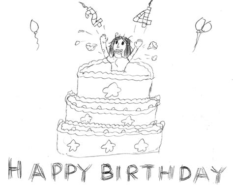 Видео как нарисовать рисунок на день рождения