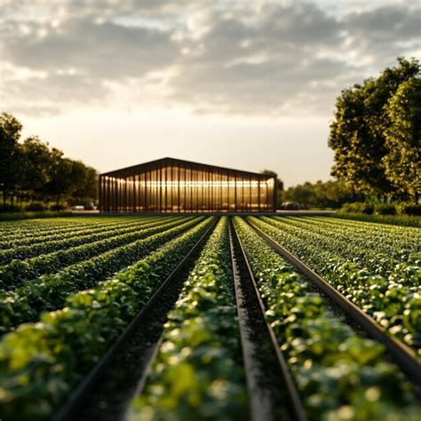 A Bioengineered Farm With Crops That Are Resistant To Disease And Pests