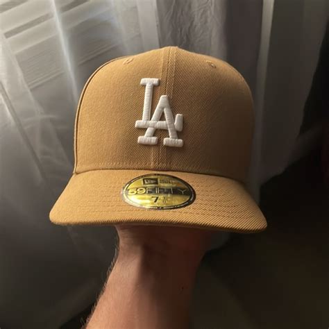New Era Accessories La Dodgers Tan Hat Almost Golden Color With
