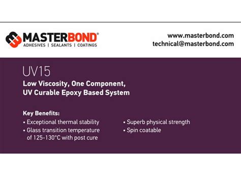 Uv Curable Epoxy Based System Uv15 Ppt