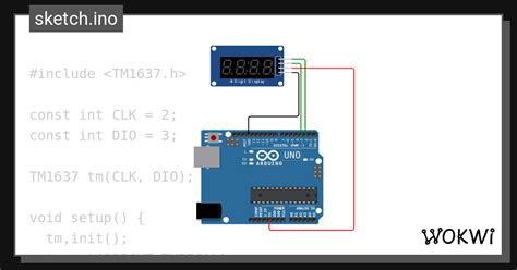 4 Digit Display Wokwi Esp32 Stm32 Arduino Simulator