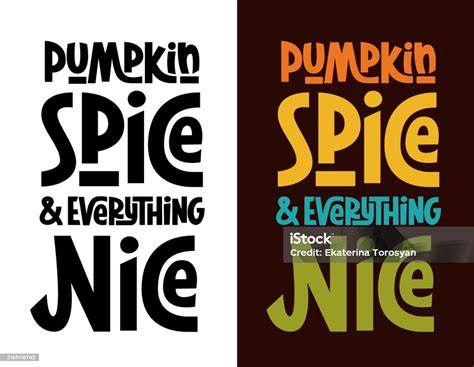 호박 향신료와 모든 것이 좋은 손으로 쓴 문구 가을 따옴표의 벡터 손 글씨 펌킨 스파이스 라떼에 대한 스톡 벡터 아트 및 기타 이미지 펌킨 스파이스 라떼 호박 파이