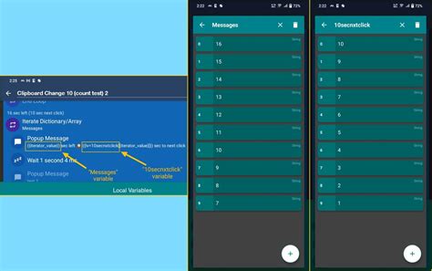 i want to output the value of another array variable inside an iterator