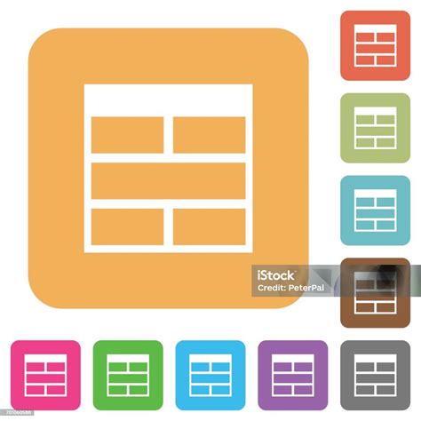 가로로 둥근 테이블 셀을 병합 하는 스프레드시트 플랫 아이콘 광장 갈색에 대한 스톡 벡터 아트 및 기타 이미지 갈색 곡선 굽은 Istock