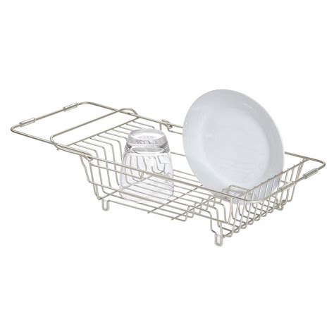 Idesign Classico Dish Drainer Over Sink Organizer Satin Interdesign
