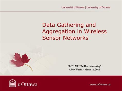 Ppt Data Gathering And Aggregation In Wireless Sensor Networks