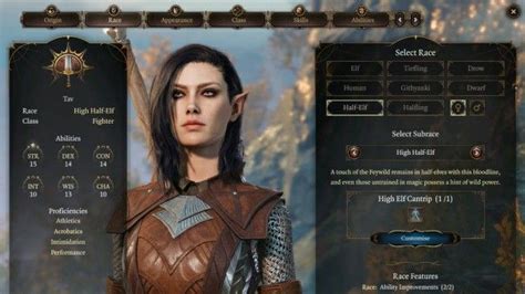 Bg3 Character Creation Baldurs Gate Game Inspiration Character Creation