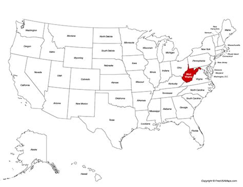 Printable Map Of West Virginia With Cities Free Usa Maps
