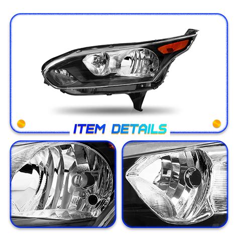 For 2014 2018 Ford Transit Connect Driver Side Halogen Headlight